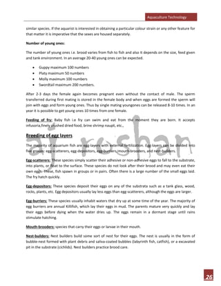 ORNAMENTAL FISHERIES A TO Z INFORMATION. | PDF