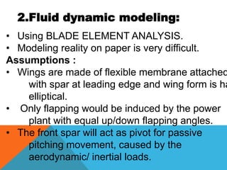 Effect of Design Parameters on Ornithopter | PPTX