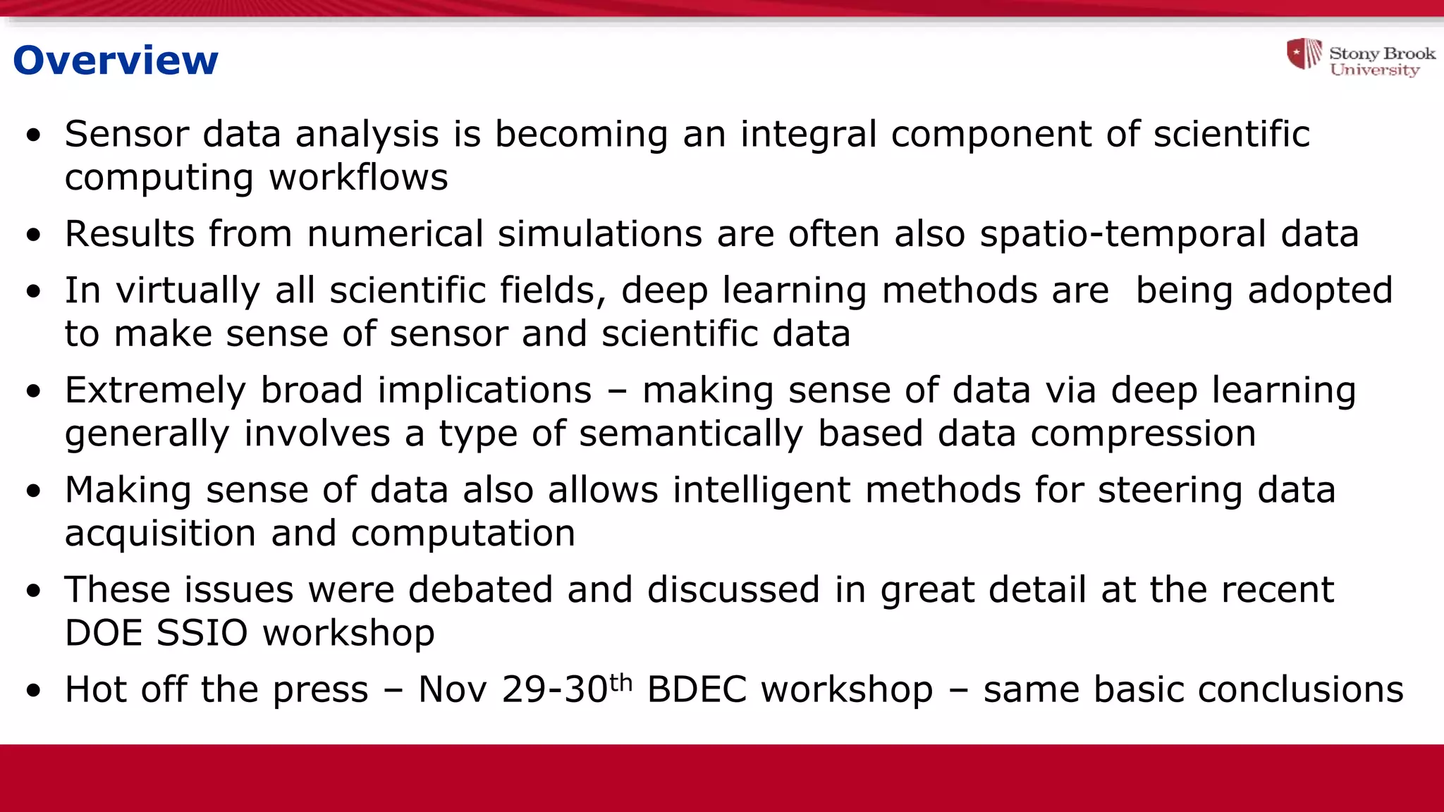 Learning, Training, Classification, Common Sense and Exascale Computing ...