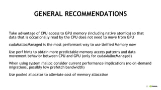 Unified Memory on POWER9 + V100 | PDF