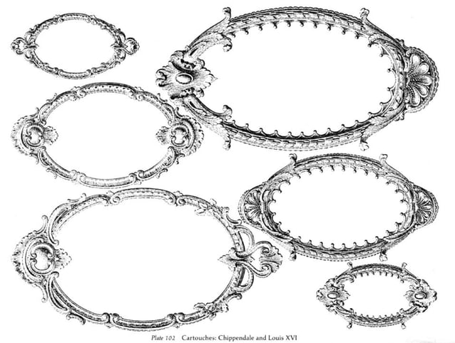 Ornamental Borders, Scrolls ang Cartouches in Historic Decorative ...