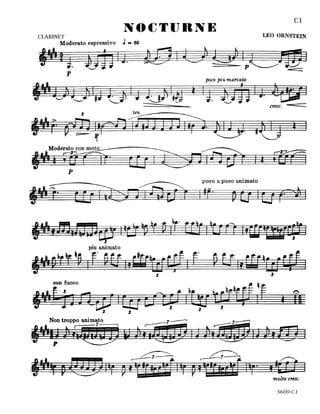Ornstein clarinet nocturne | PDF