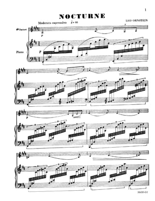 Ornstein clarinet nocturne | PDF