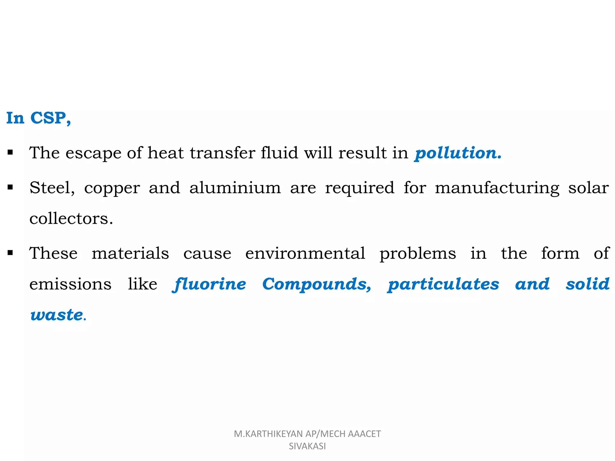 Oro551 res- unit 1 - environmental impact of solar energy | PPTX