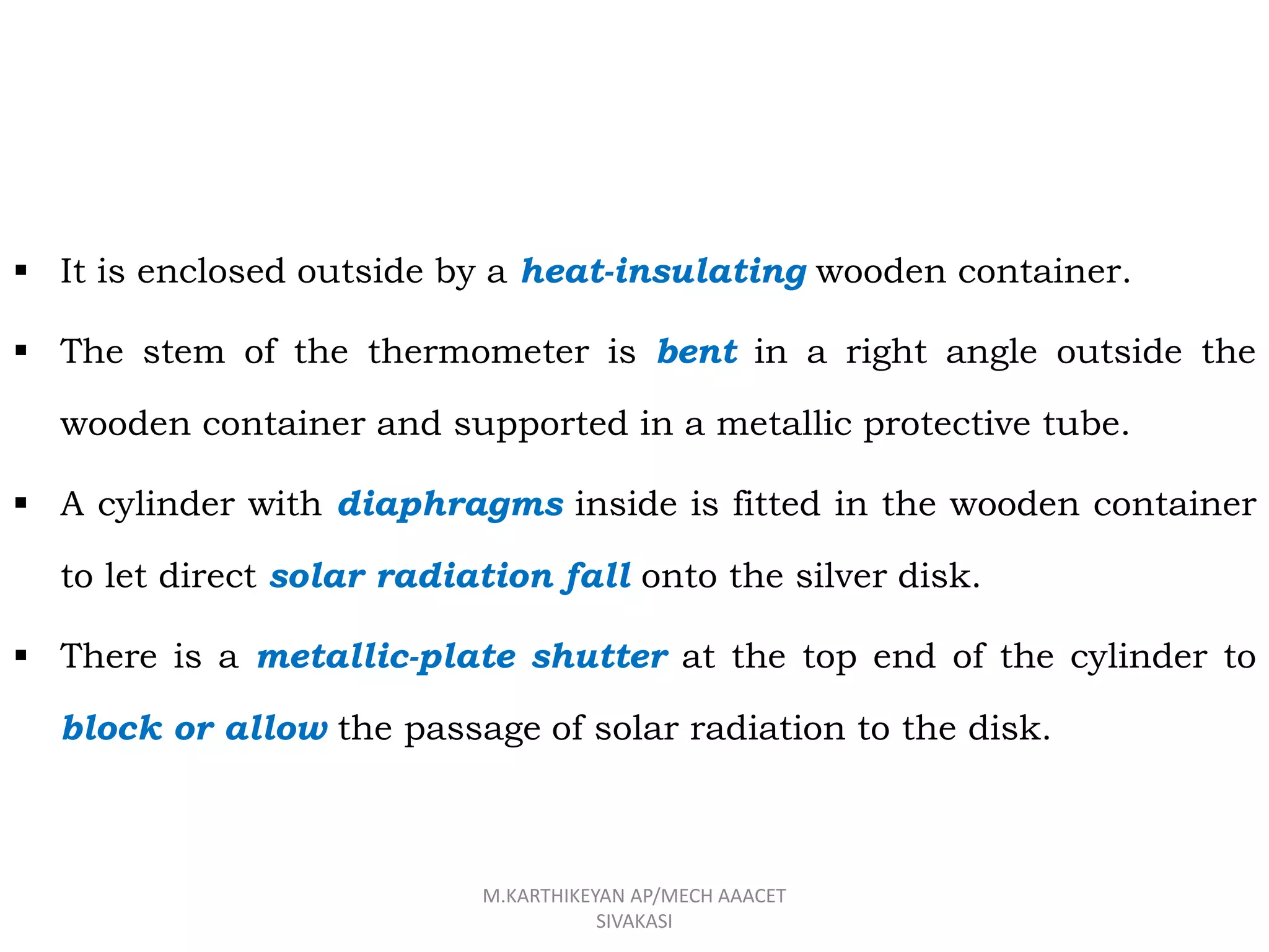Oro551 res - unit 1 - instruments for measuring solar radiation and sun ...