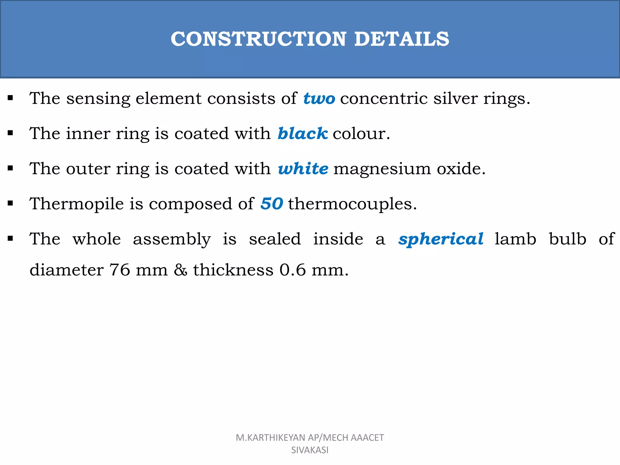 Oro551 res - unit 1 - instruments for measuring solar radiation and sun shine | PPTX