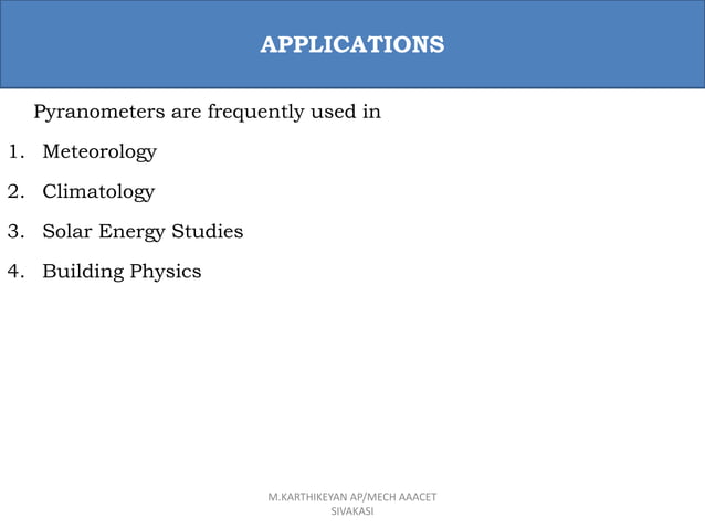 Oro551 res - unit 1 - instruments for measuring solar radiation and sun ...