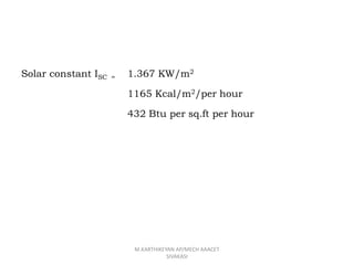 Oro551 res - unit 1 - the solar constant | PPTX