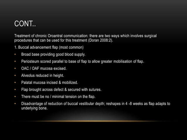 Oroantral communication | PPTX