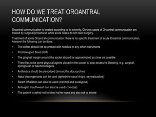 Oroantral communication | PPTX