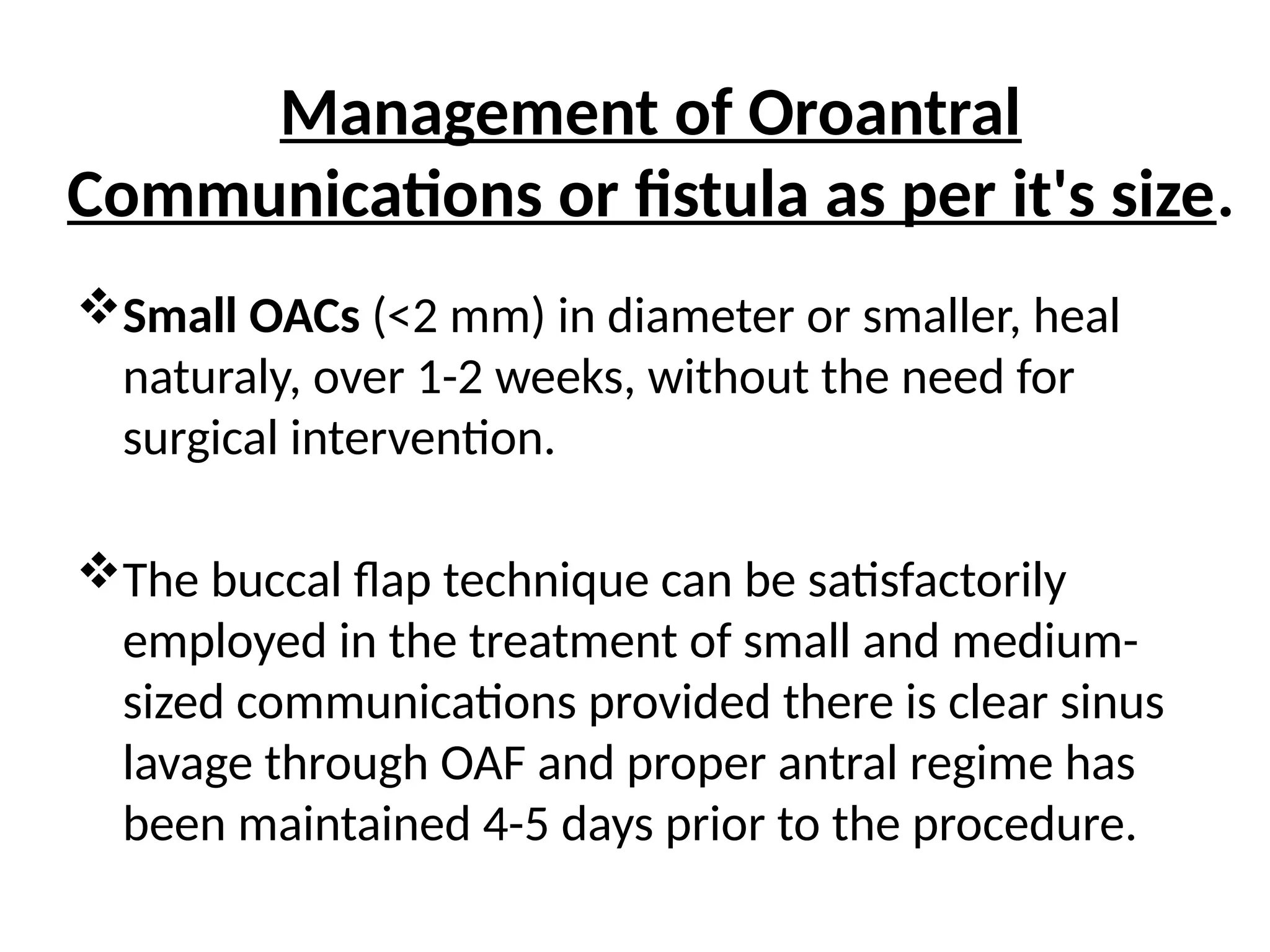 OROANTRAL COMMUNICATION AND FISTULA.pptx