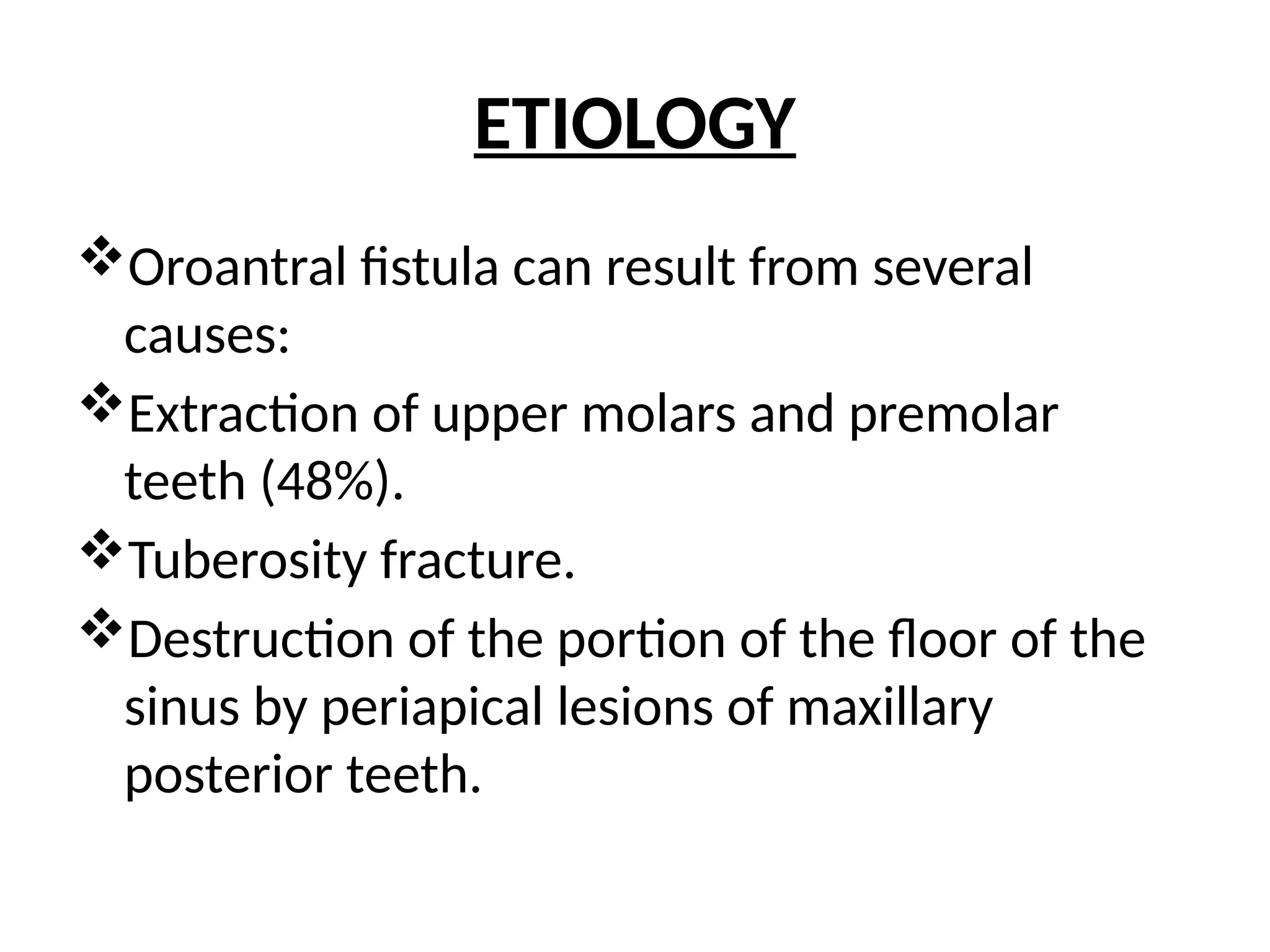 OROANTRAL COMMUNICATION AND FISTULA.pptx