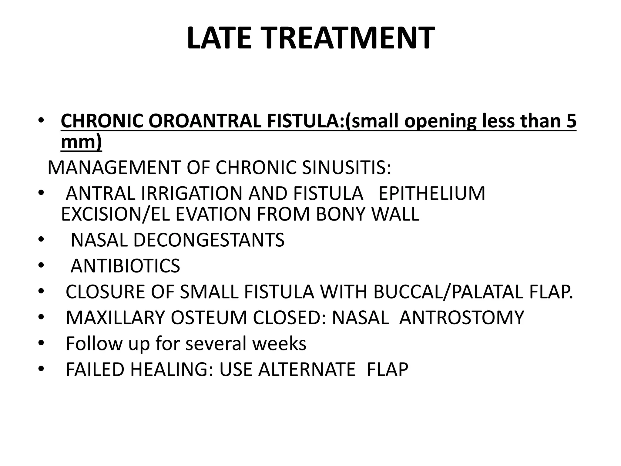 Oroantral communication and oroantral fistula | PPTX