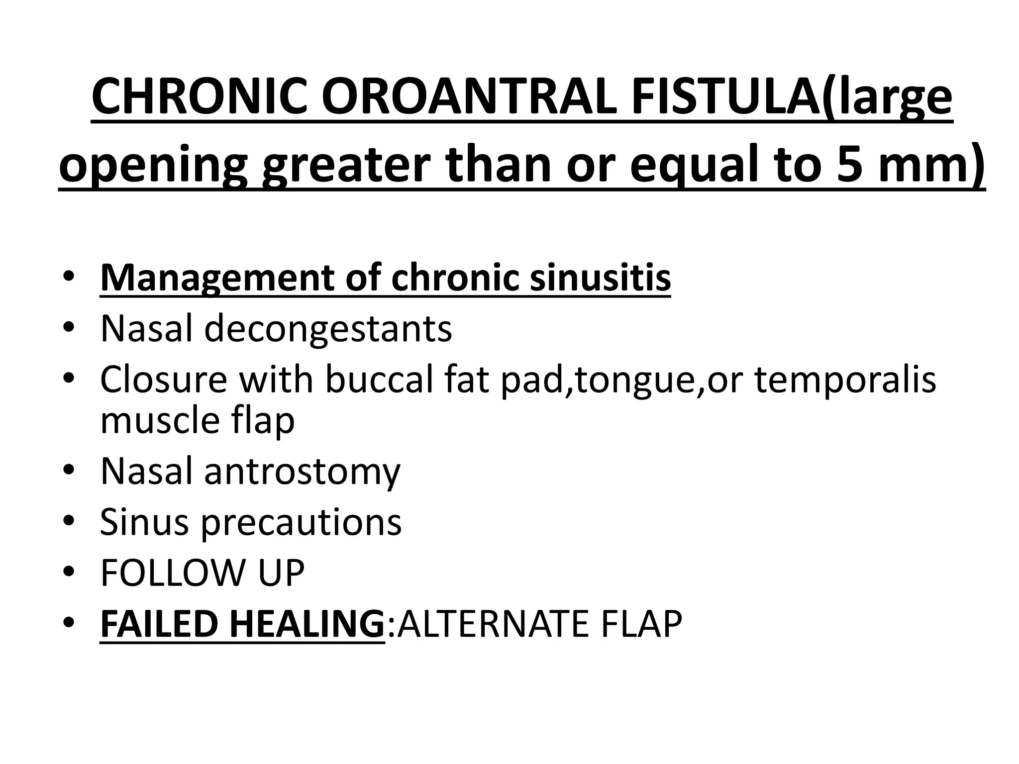 Oroantral communication and oroantral fistula | PPTX