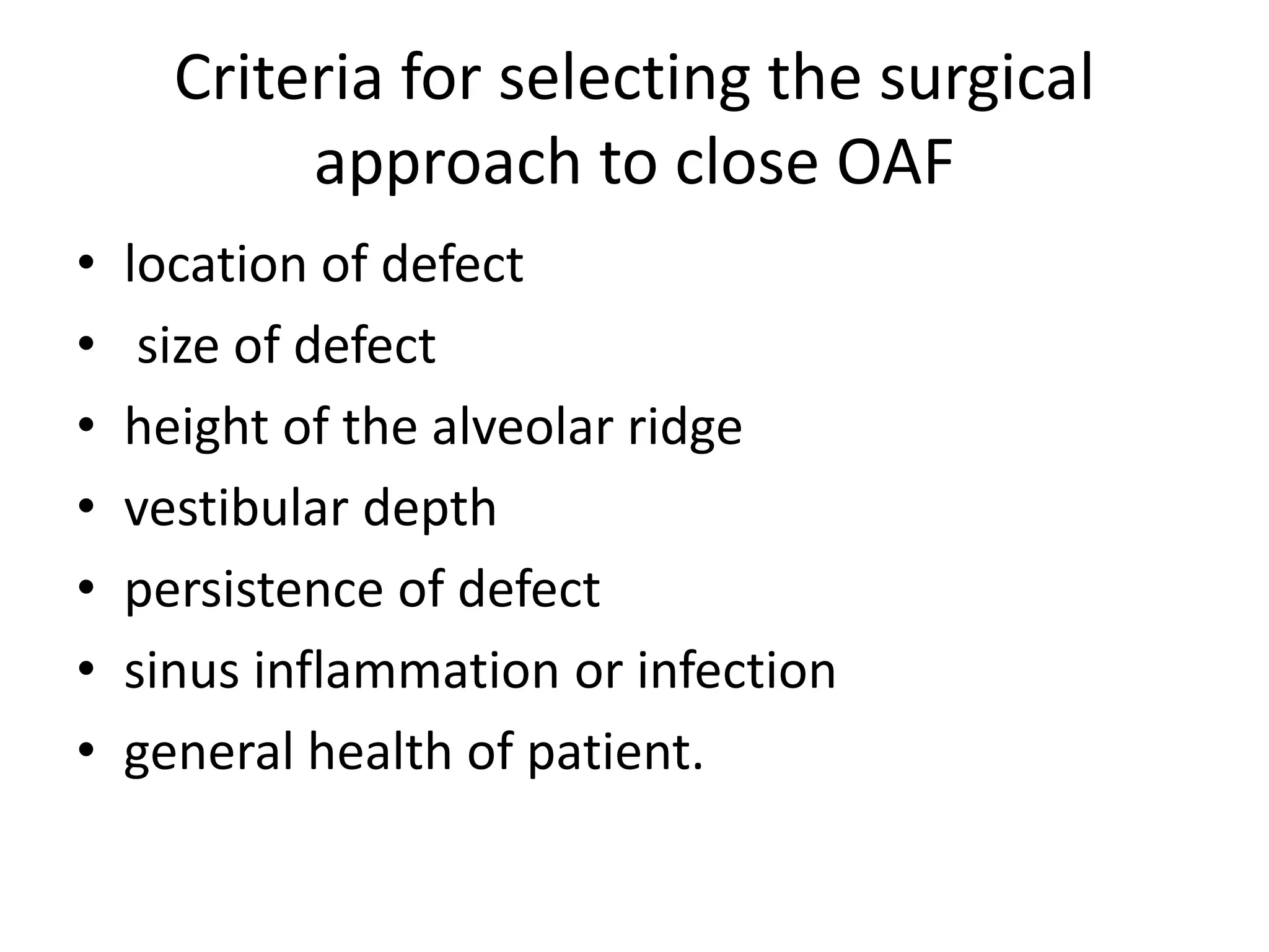 Oroantral communication and oroantral fistula | PPTX