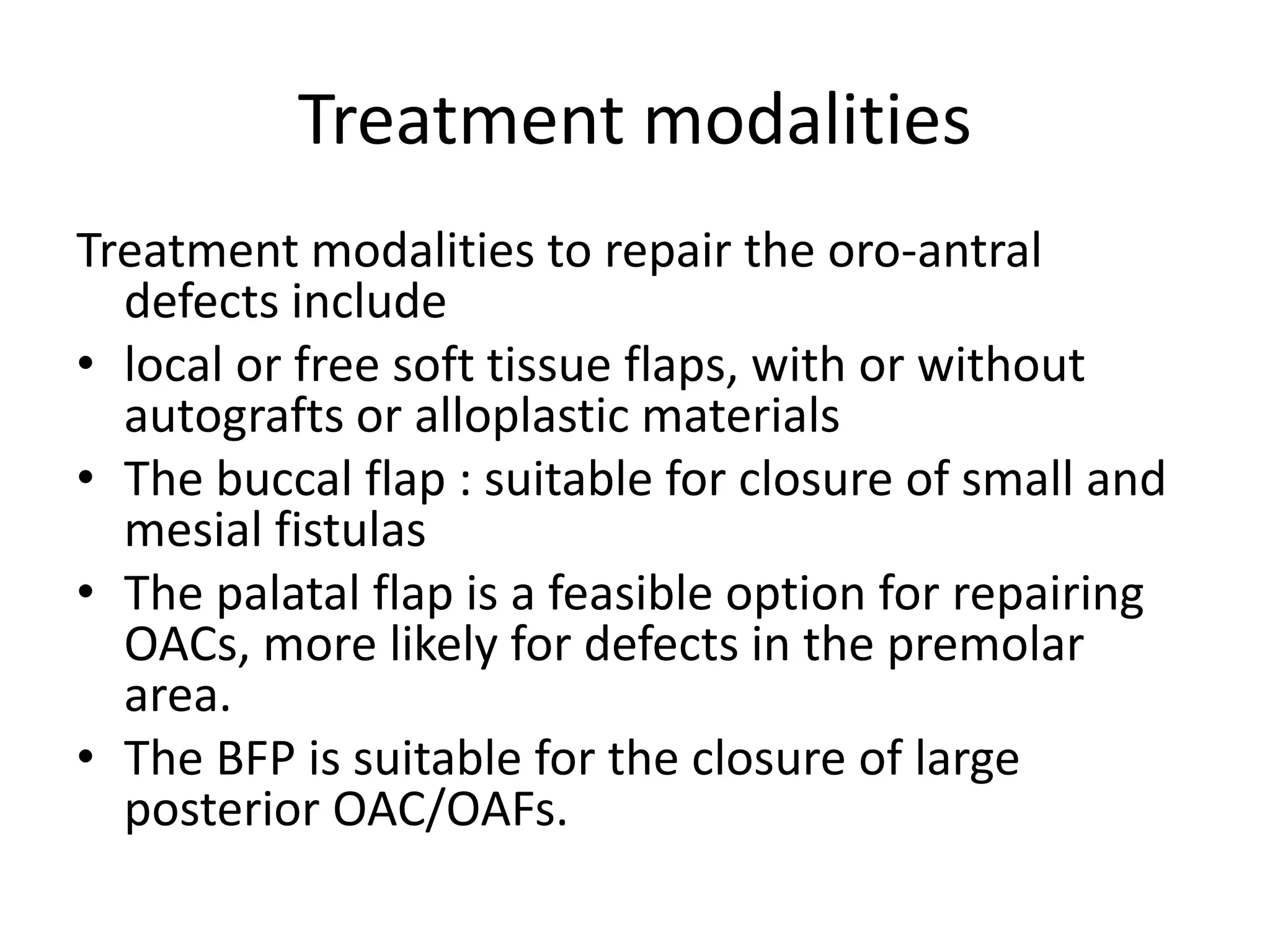 Oroantral communication and oroantral fistula | PPTX