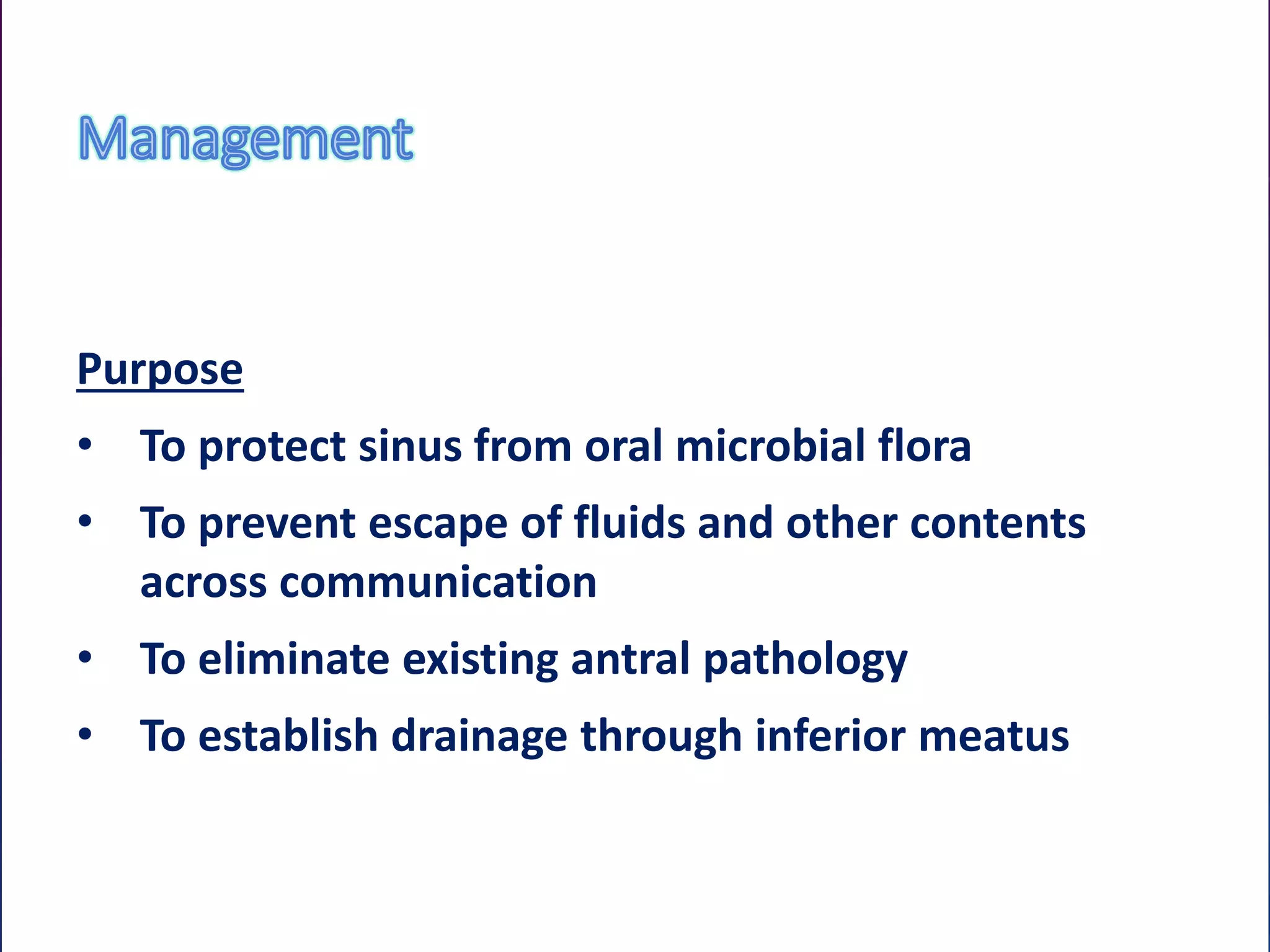 Oroantral communication & fistula | PPTX
