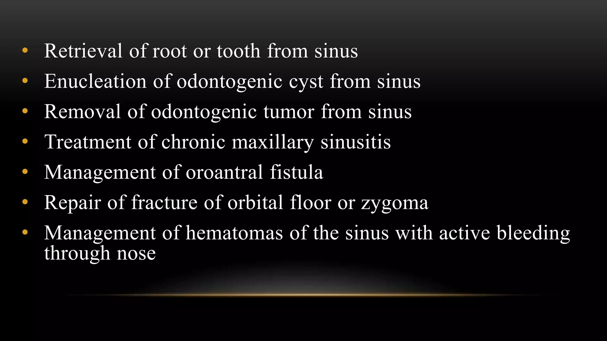 Oroantral fistula | PPTX