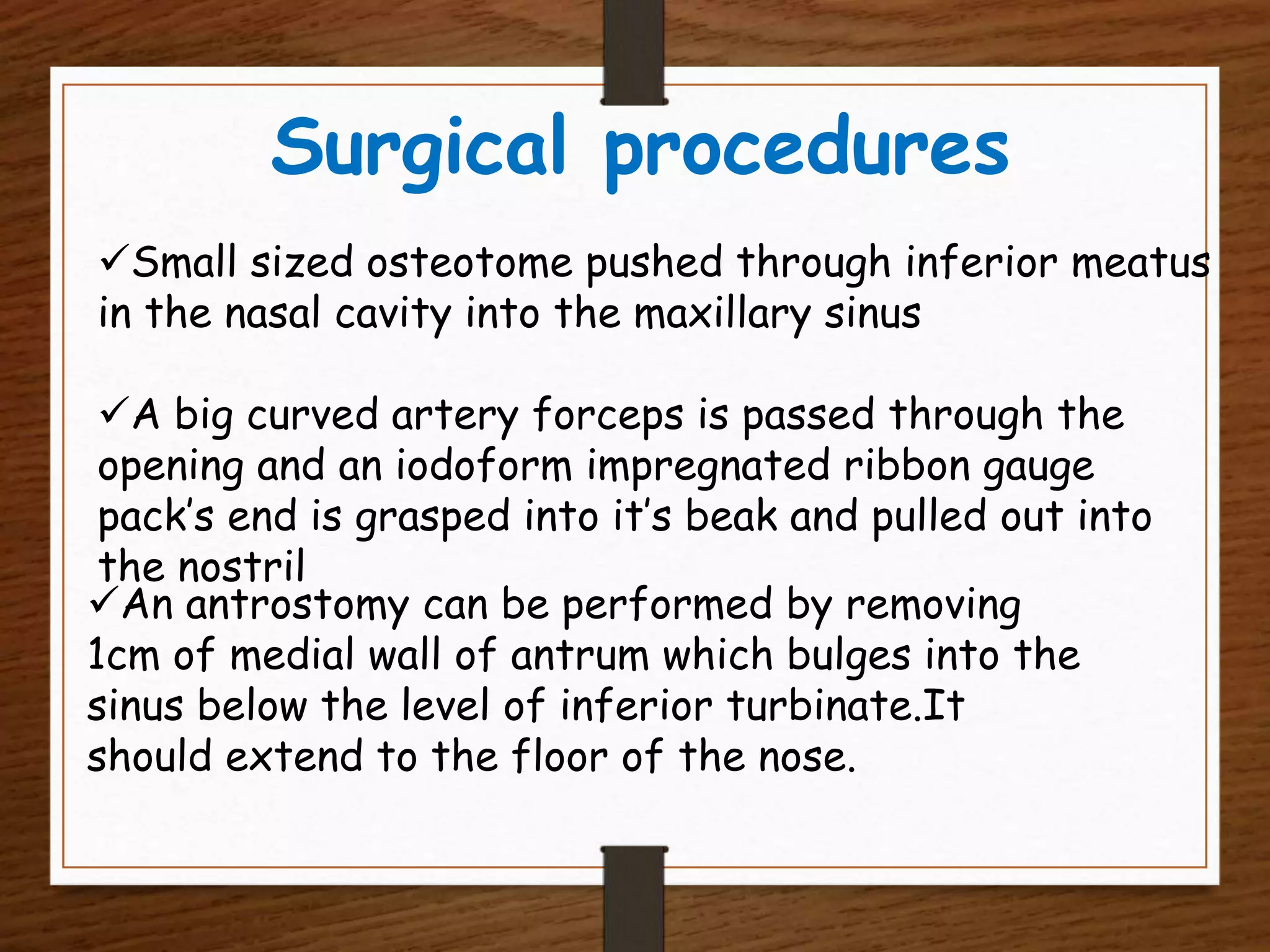 Oroantral fistula | PPTX