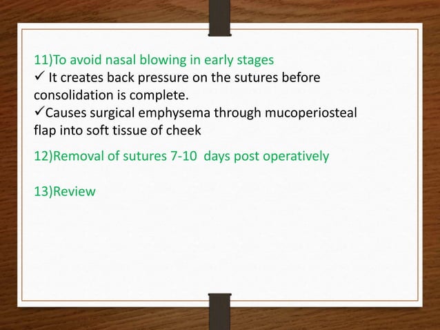 Oroantral fistula | PPTX | Ear, Nose and Throat Conditions | Diseases ...