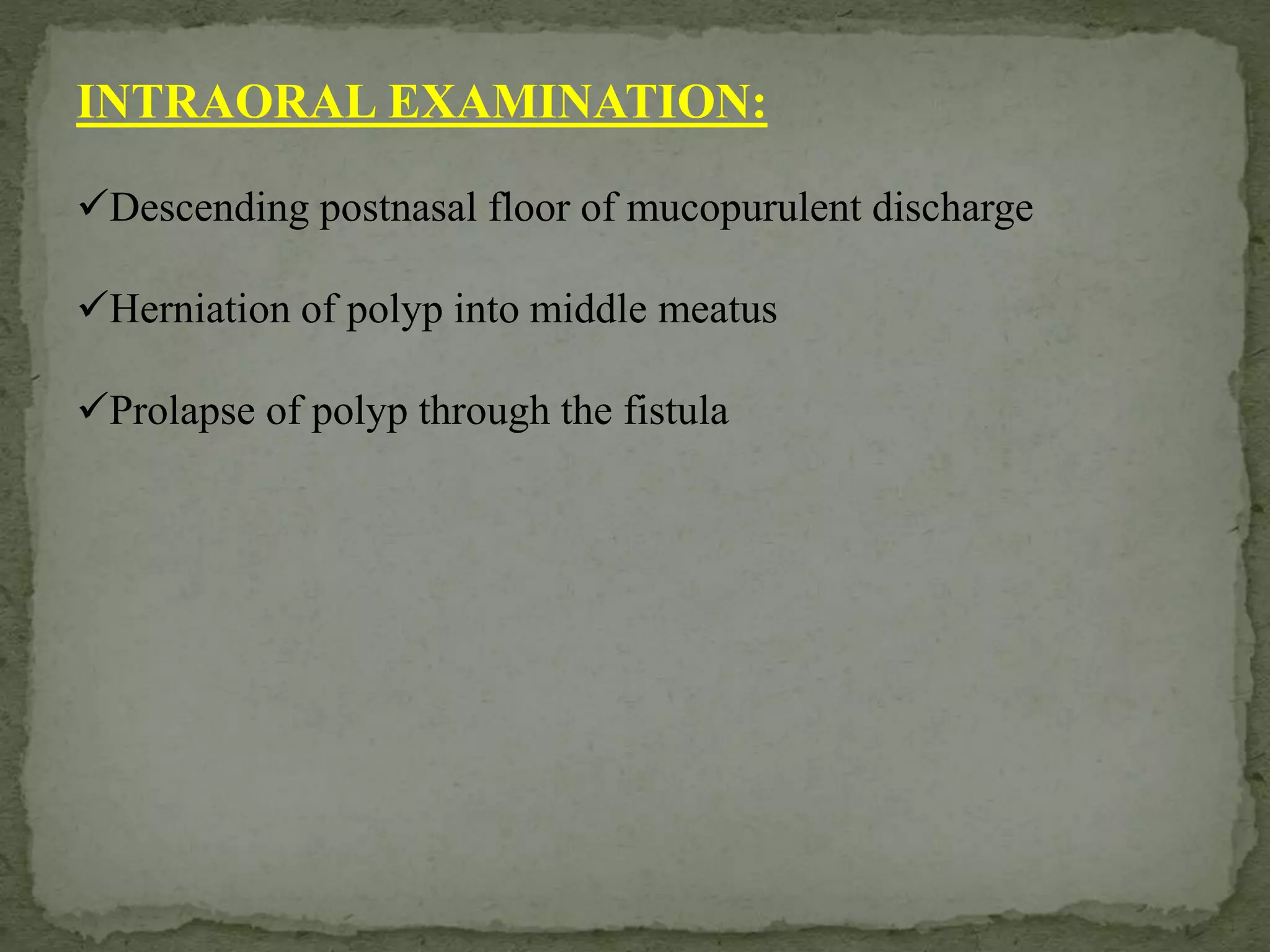 Oroantral Fistula | PPTX