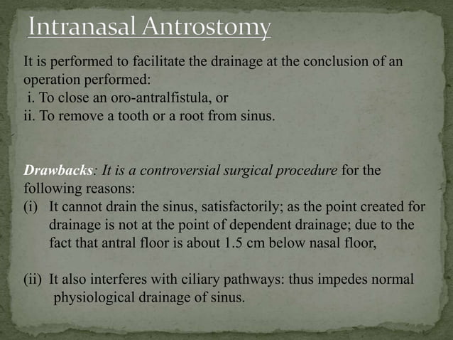 Oroantral Fistula | PPTX | Ear, Nose and Throat Conditions | Diseases ...
