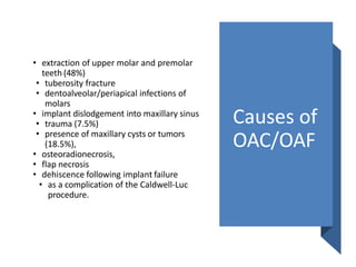 OROANTRAL FISTULA mohammad abusad.pptx