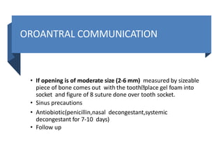 OROANTRAL FISTULA mohammad abusad.pptx