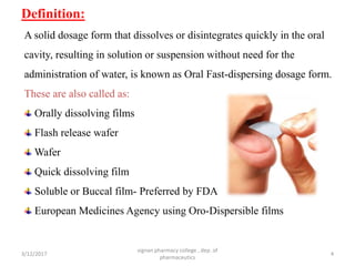 Oro dispersible films | PPTX