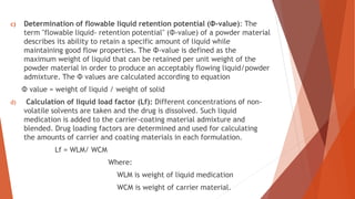 Orodispersible liquisolid compacts | PPTX