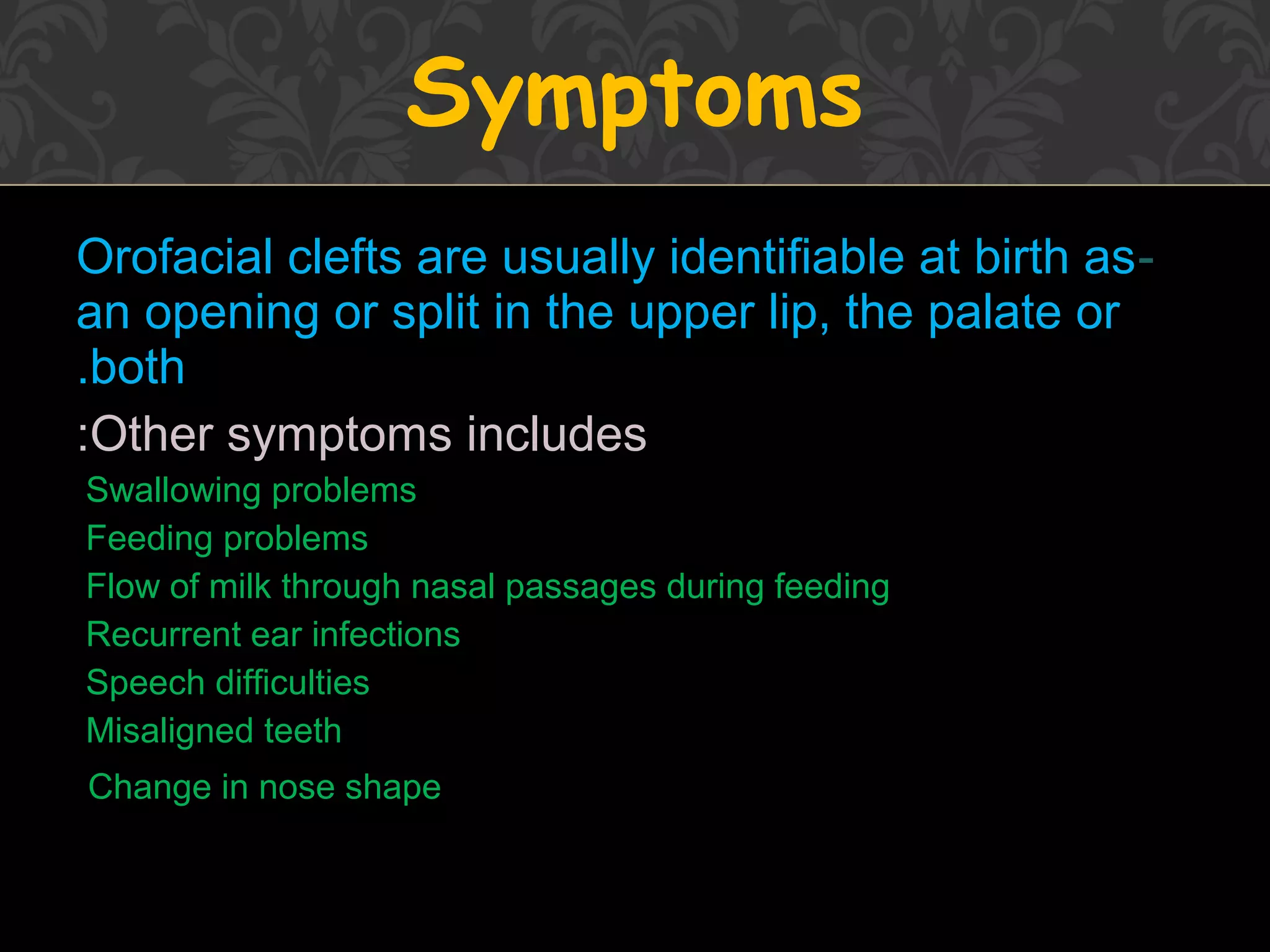 Orofacial clefts | PPT