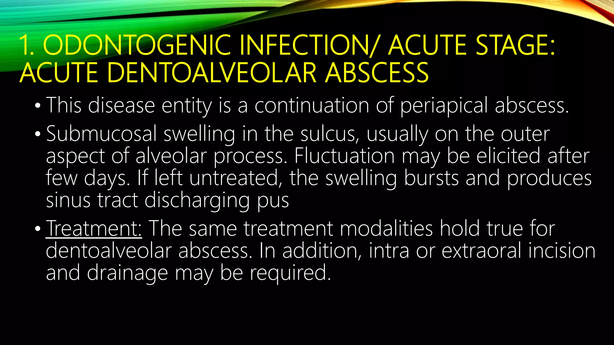 Orofacial infection part 1 | PPTX