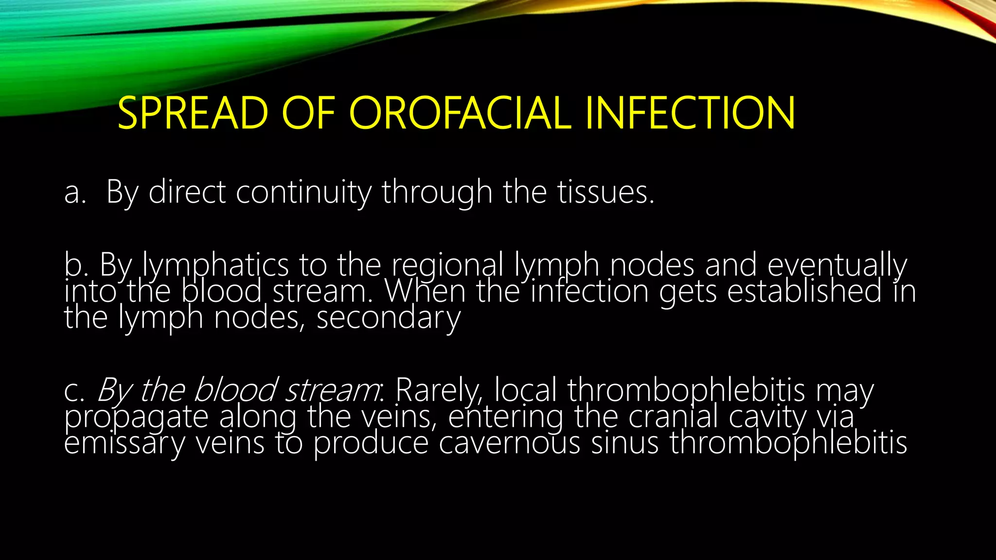 Orofacial infection part 1 | PPTX