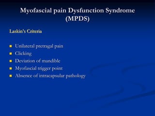 Orofacial pain | PPTX