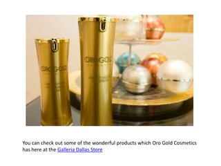 Oro gold cosmetics collection showcase | PPTX