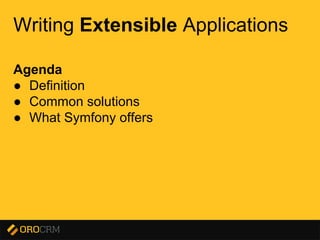 Writing extensible applications | PPT