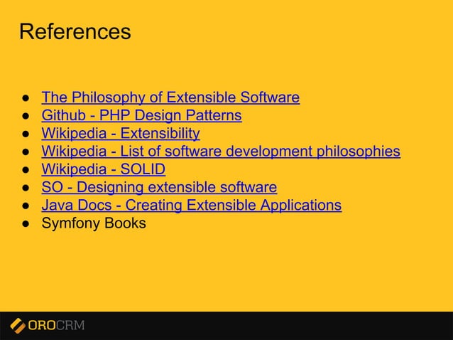 Writing extensible applications | PPT