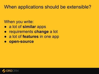 Writing extensible applications | PPT