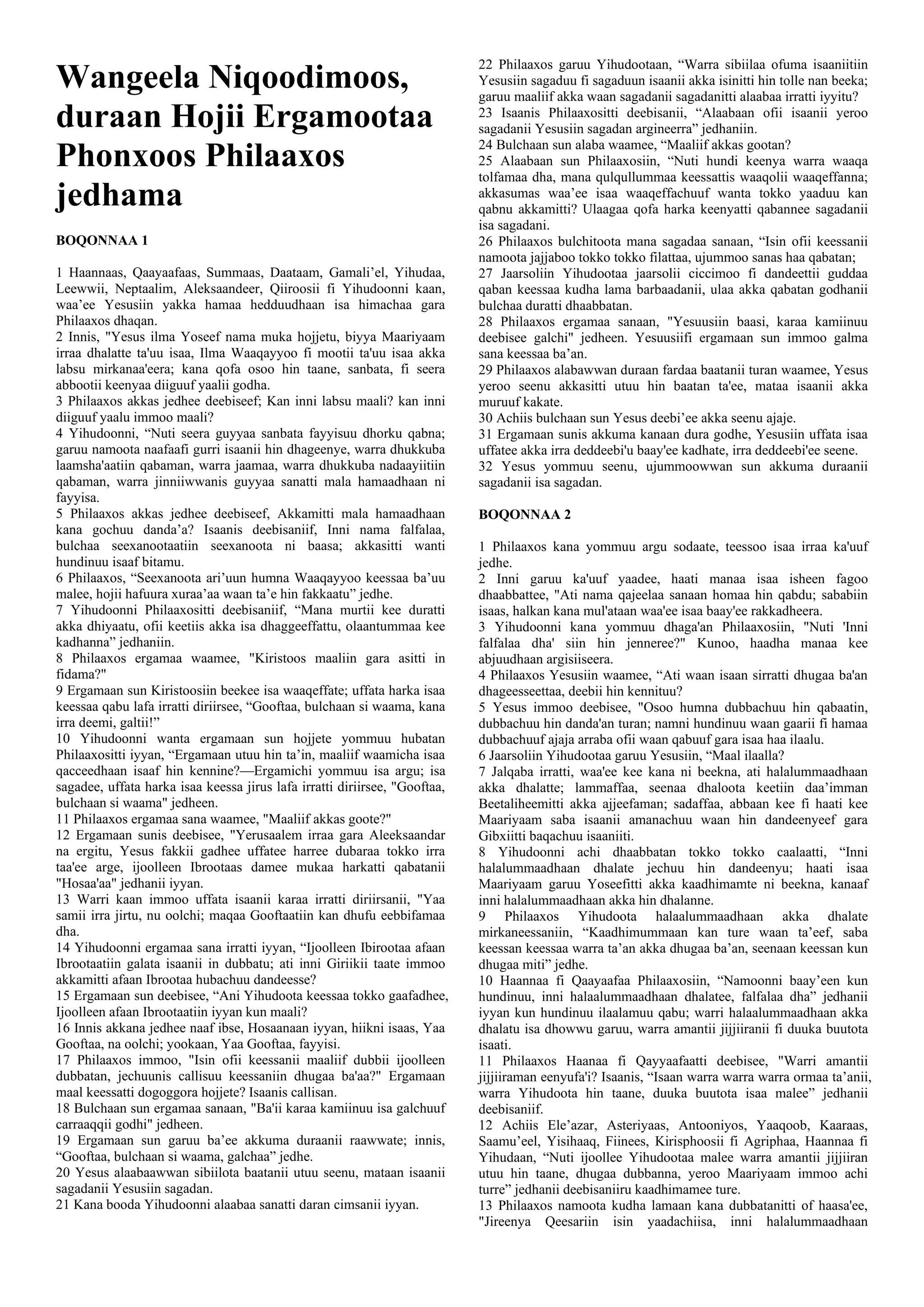 Oromo - The Gospel of Nicodemus formerly called The Acts of Pontius Pilate.pdf