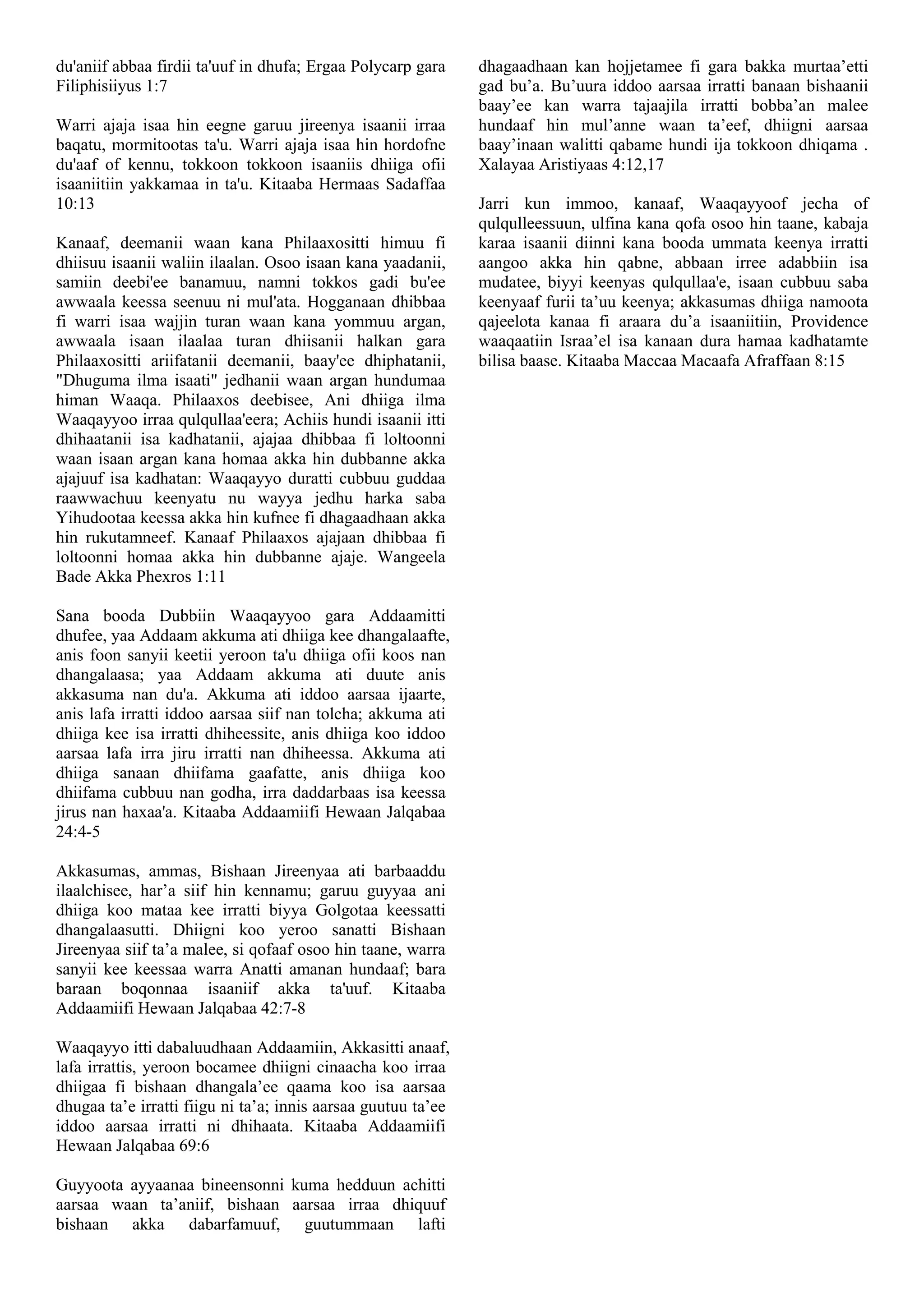 Oromo - The Precious Blood of Jesus Christ.pdf