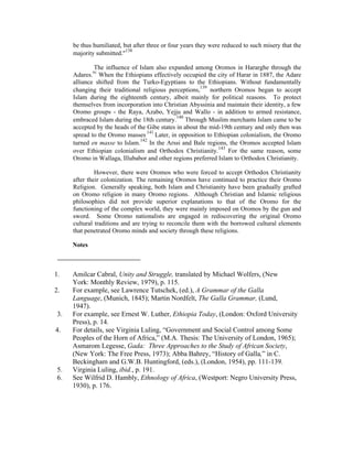 Oromo peoplehood historical and cultural overview | PDF