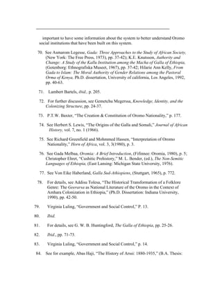 Oromo peoplehood historical and cultural overview | PDF