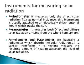 solar radiation measurement | PDF