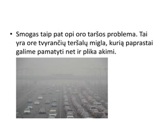 Oro tarša. Biologija | PPTX
