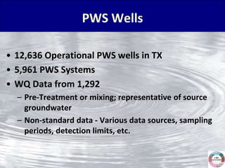 Dave O'Rourke, Anthropogenic Groundwater Contamination in Texas ...