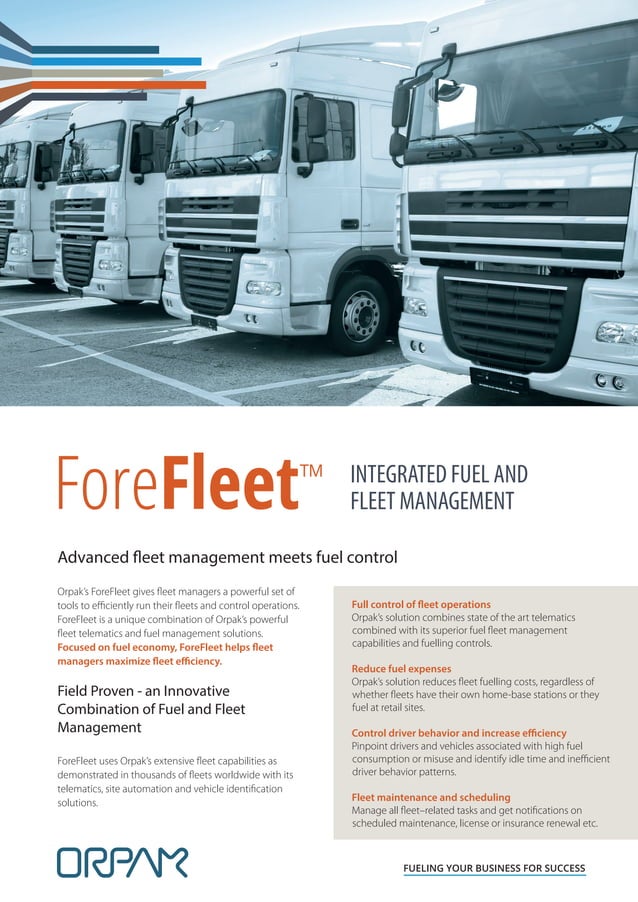 Orpak ForeFleet - Commercial Fleet Fueling Solution | PDF | Commercial ...