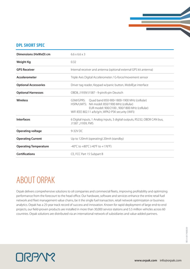 Orpak ForeFleet - Commercial Fleet Fueling Solution | PDF | Commercial ...