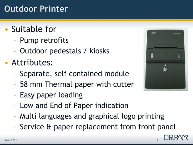 Orpak Outdoor Secure Payment Terminal | PPT | Computing | Technology ...