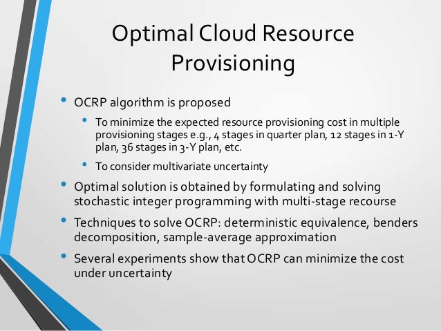 Optimization Of Resource Provisioning Cost In Cloud Computing 9124