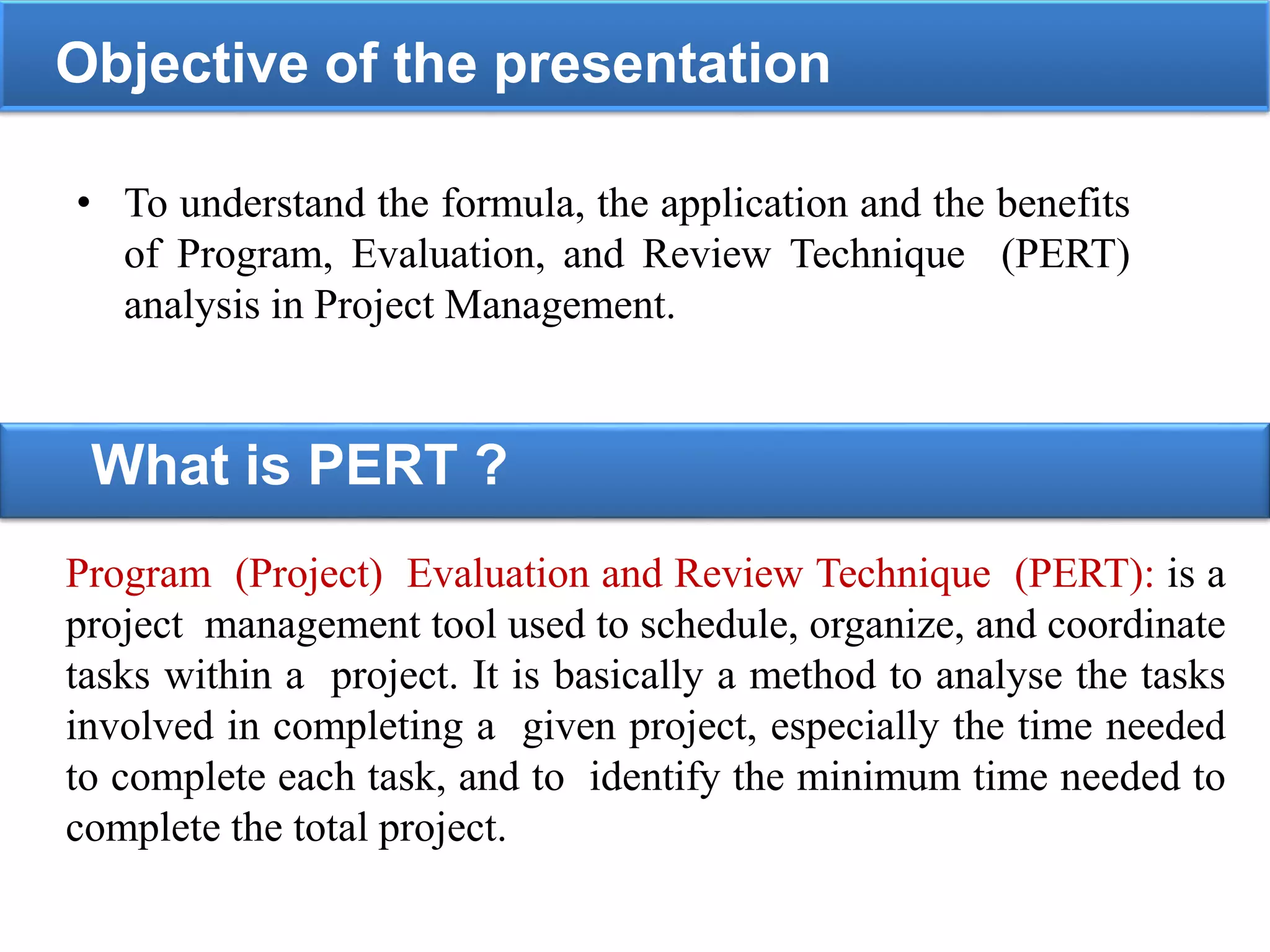 Pert and its applications | PPTX